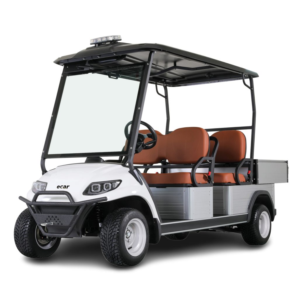 4 Seat Utility Cart: ECAR Lithium IKON HD 4UL Golf Cart